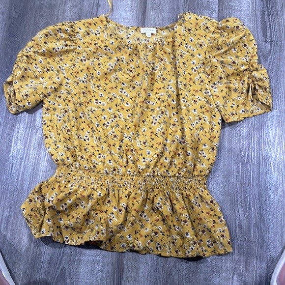 Lily White | Tops | Lily White Blouse Mustard Color With Multiple ...